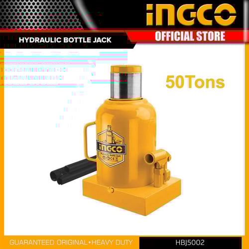 Ingco 50 Tons Industrial Hydraulic Bottle Jack with Safety Valve IHT ...