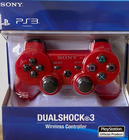 red ps3 controller