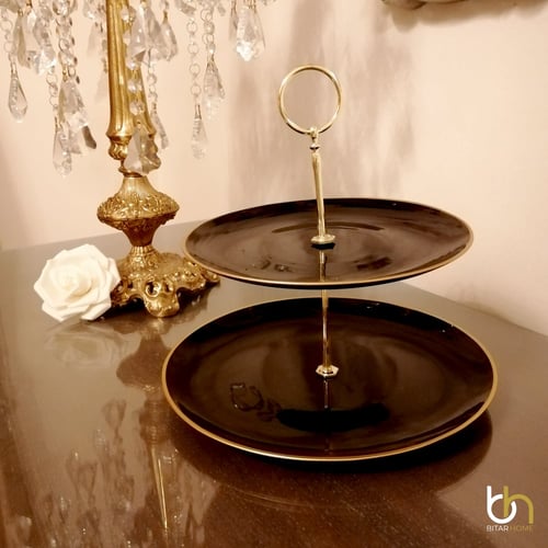 Diwan Al-Bitar, 2 Plates Desert Stand, All Glass, Made in Turkey - buy ...