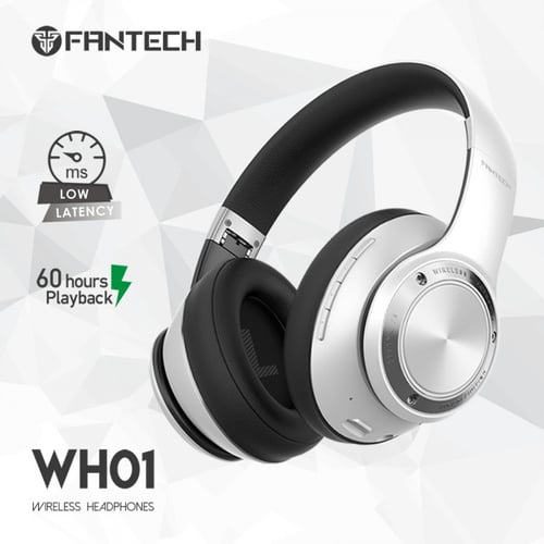 Fantech Wh01 Wireless Headphones, Dual Mode Connection Bt5.0 & 3.5mm ...