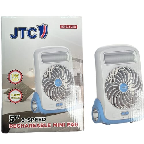 JTC Rechargeable Mini Fan 5'' 3 Speed JF-L2825 - buy JTC Rechargeable ...