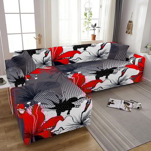 Red Flowered Sofas | Cabinets Matttroy