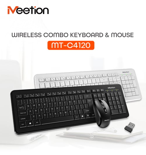 Meetion Computer Wireless Keyboard and Mouse Bundle C4120 - buy Meetion ...