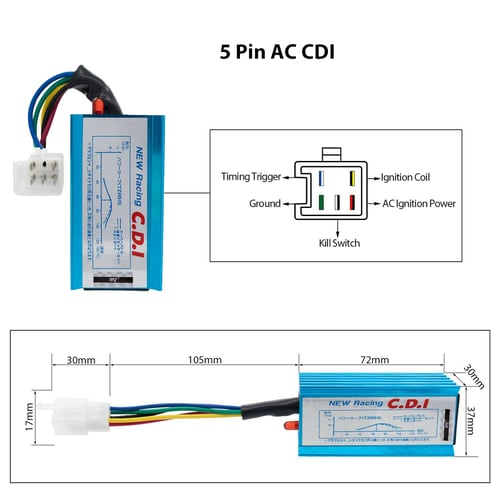 110cc 5 Pin Cdi Wiring Diagram - Wiring Digital and Schematic
