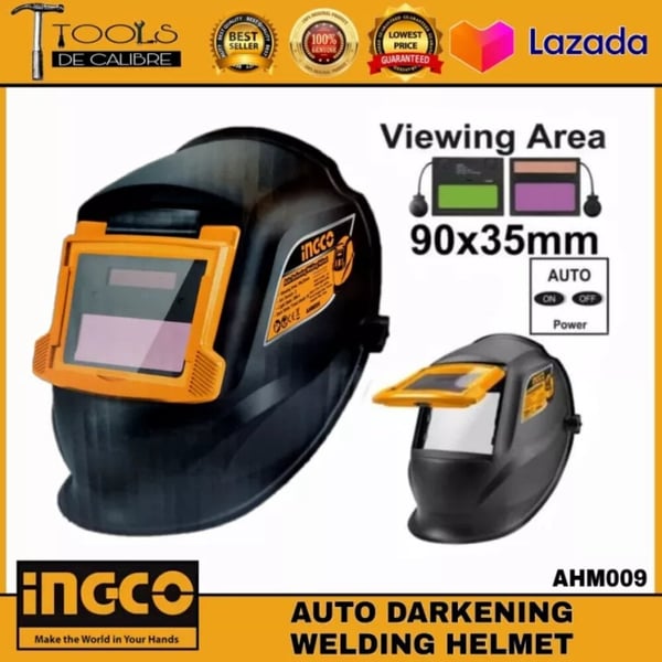 Ingco Solar Powered Auto Darkening Welding Helmet Mask AHM009 - buy ...