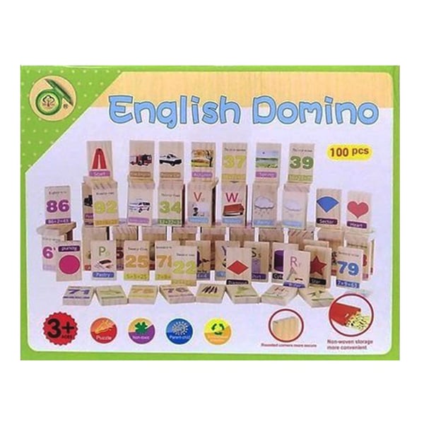 Wooden Digital Alphabet Stacking Sorting Domino 100 Pcs - buy Wooden ...
